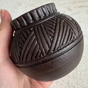 Accents | Small Vintage Talking Earth Pottery Vase Mohawk Six Nations ...